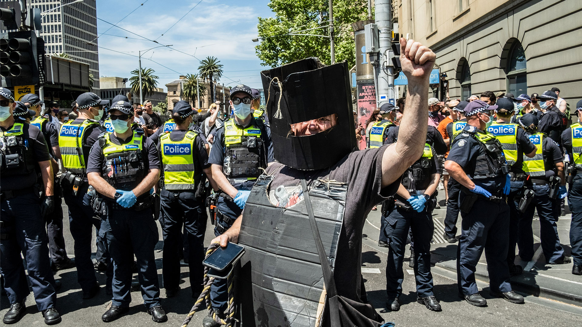 Over 400 Arrested As Anti Lockdown Protest Turns Ugly over-400-arrested-as-anti-lockdown-protest-turns-ugly