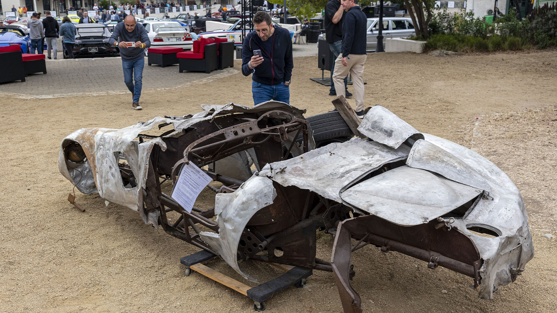 This Burnt Out Shell Of An Old Ferrari Has Sold For Almost $2 Million