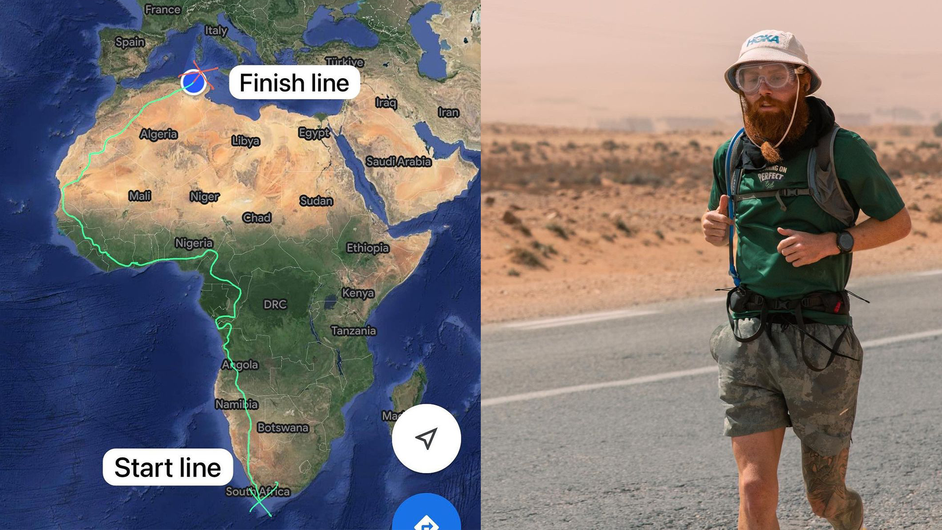 Russell Cook Becomes First Man To Run The Entire Length Of Africa!