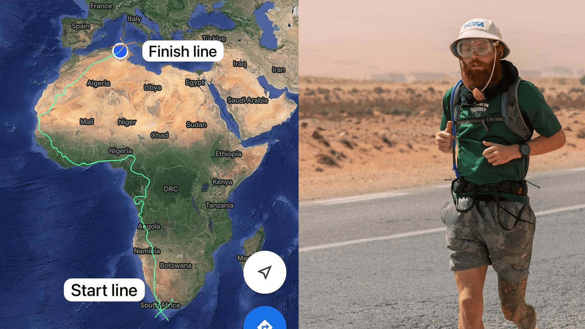 Russell Cook Becomes First Man To Run The Entire Length Of Africa!